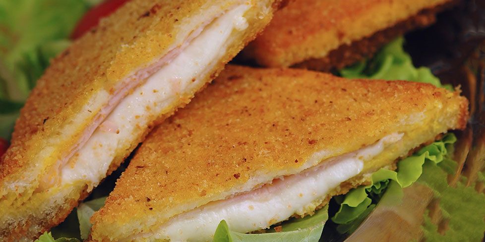 Mozzarella panée au jambon cuit - Recettes Italiennes