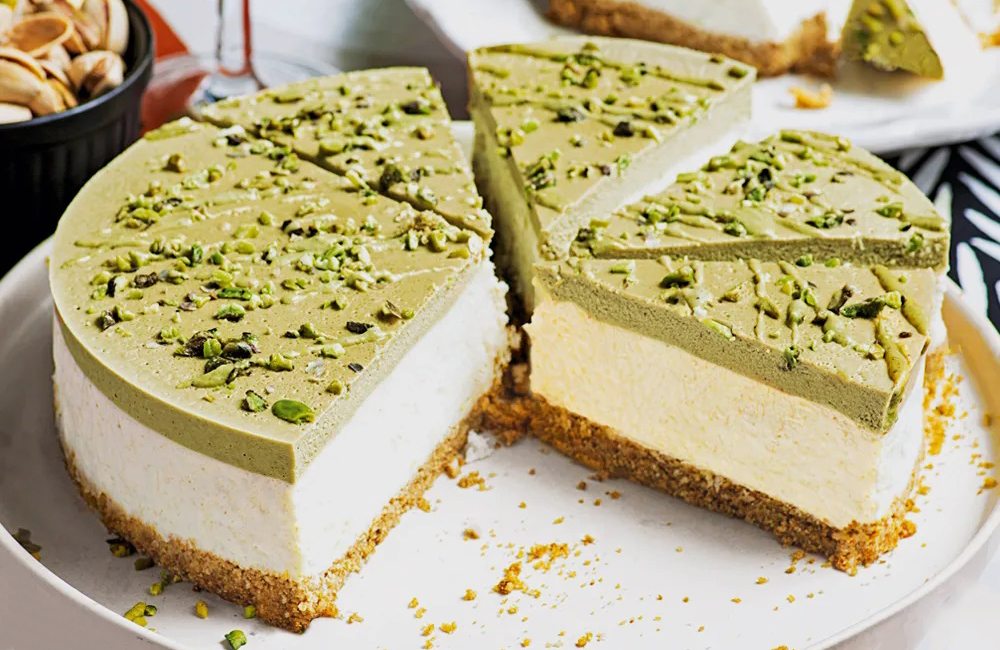 Cheesecake aux pistaches - Recettes Italiennes