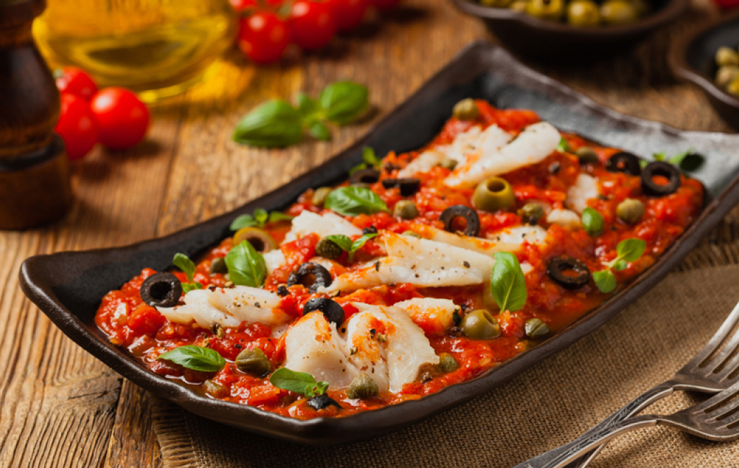 Morue à la livournaise - Recettes Italiennes