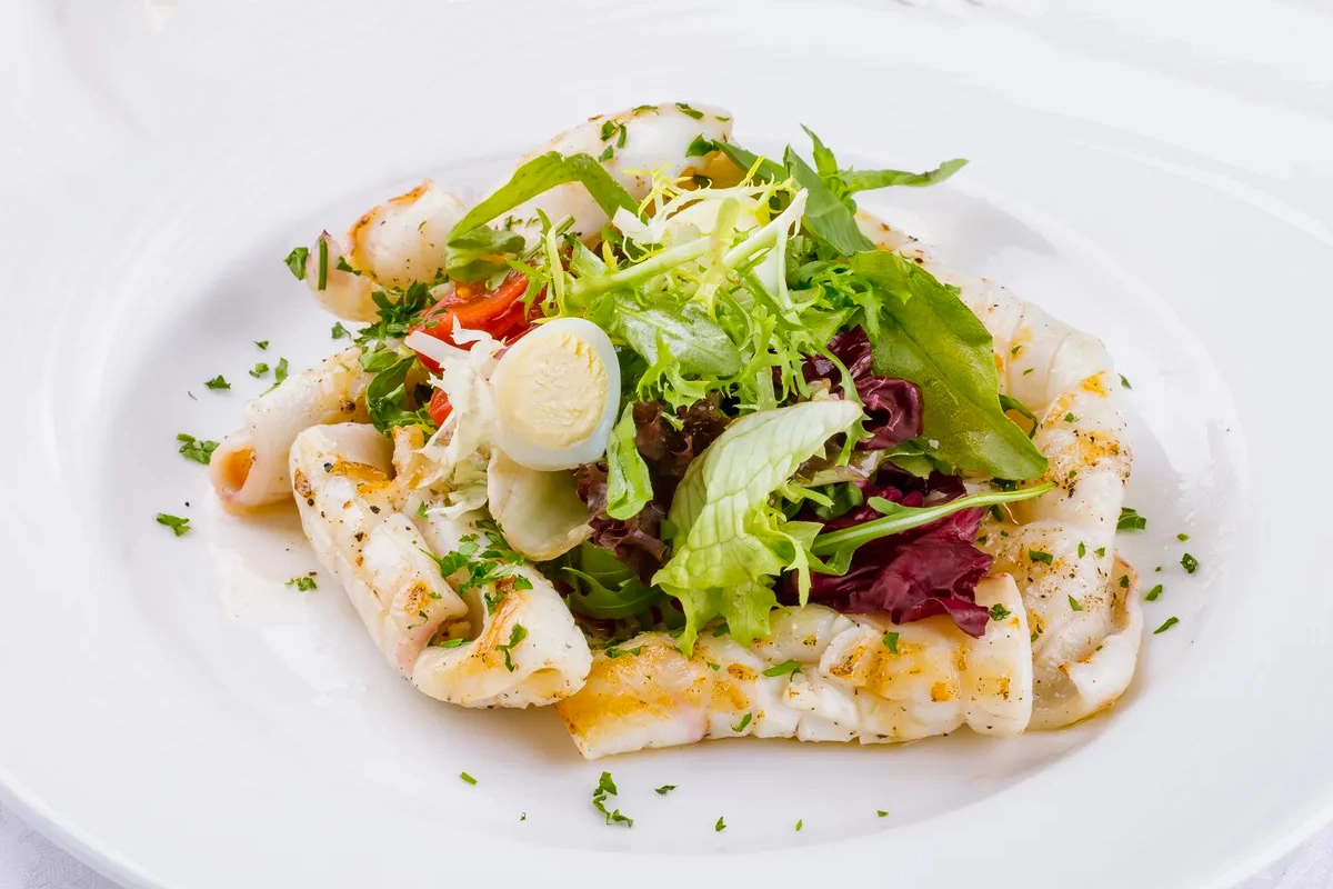 Salade de seiche grillée - Recettes Italiennes